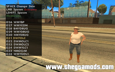 Divulga Mods GTA San Andreas - GTA IV: GTA SA - Skin Selector v2.1